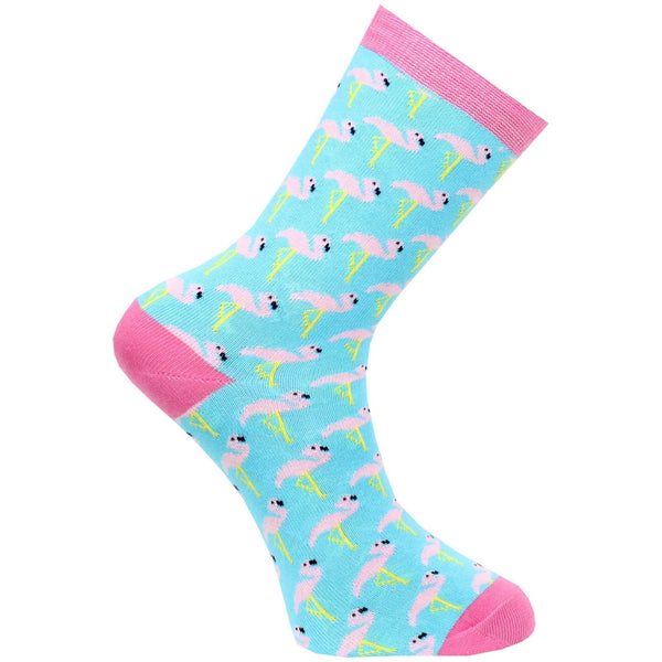 Roliga strumpor med Rosa Flamingos - Strumpbudet